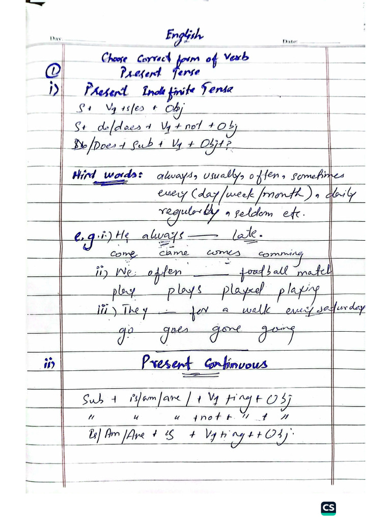 Choose Correct Form Verb Objective | PDF