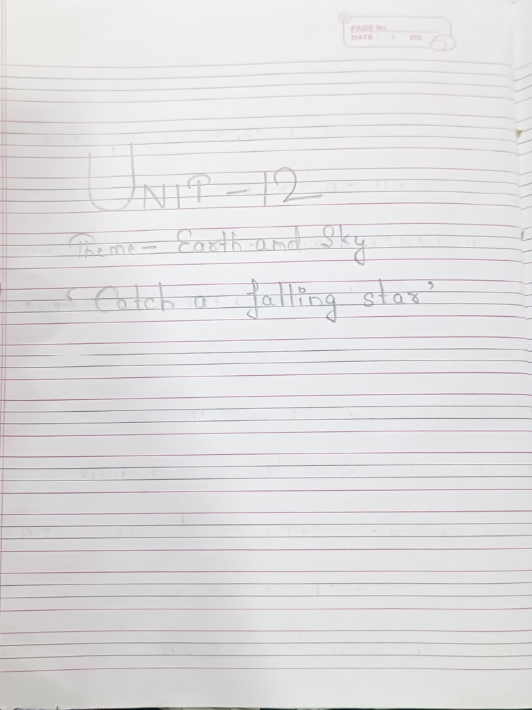Grade 3 English Ch-12 NB Work | PDF
