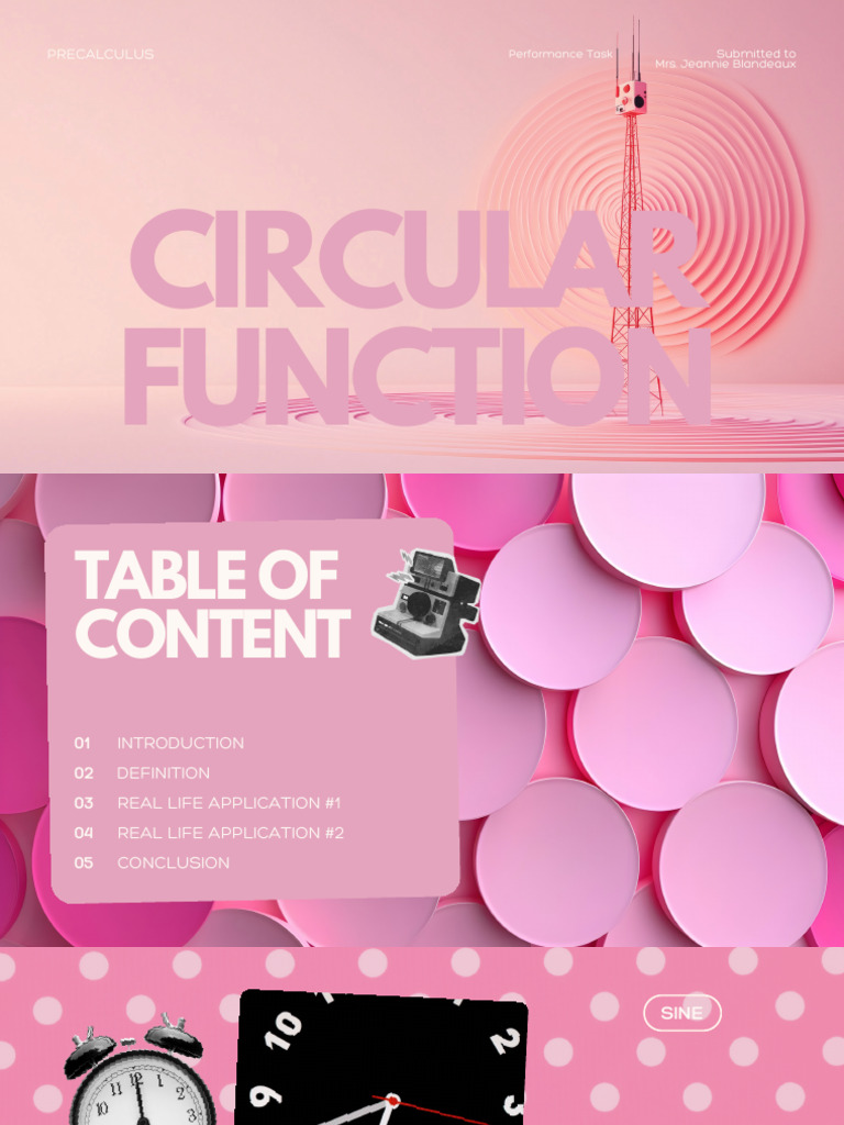 Pink Bold Modern Creative Portfolio Presentation | PDF | Sine Wave ...