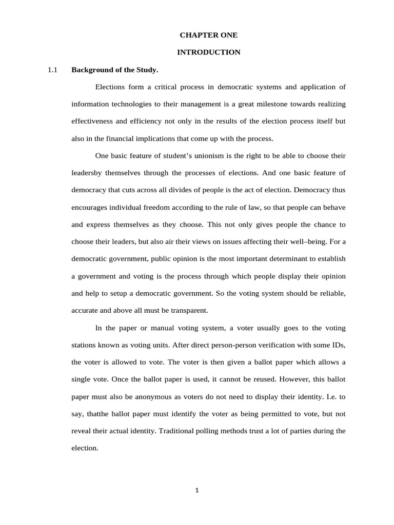 Online Voting System Full Project 1 | PDF | Electronic Voting ...