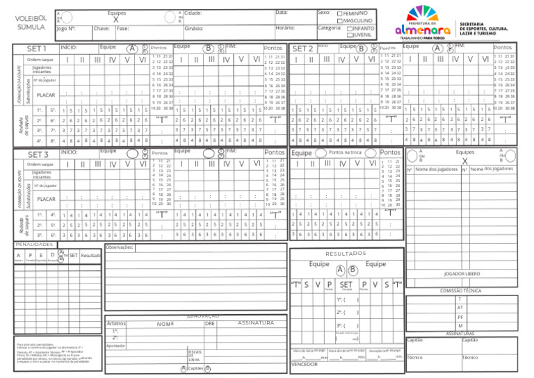 Sumula Jemal (1) | PDF | Voleibol
