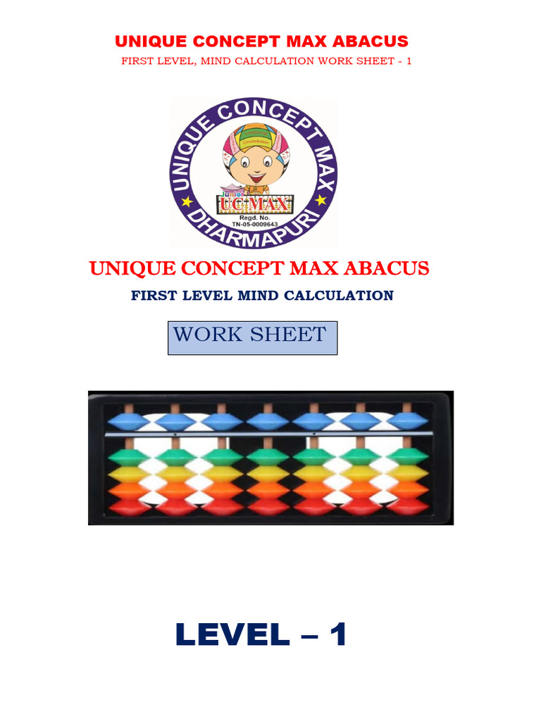 1st Level Work Sheet | PDF