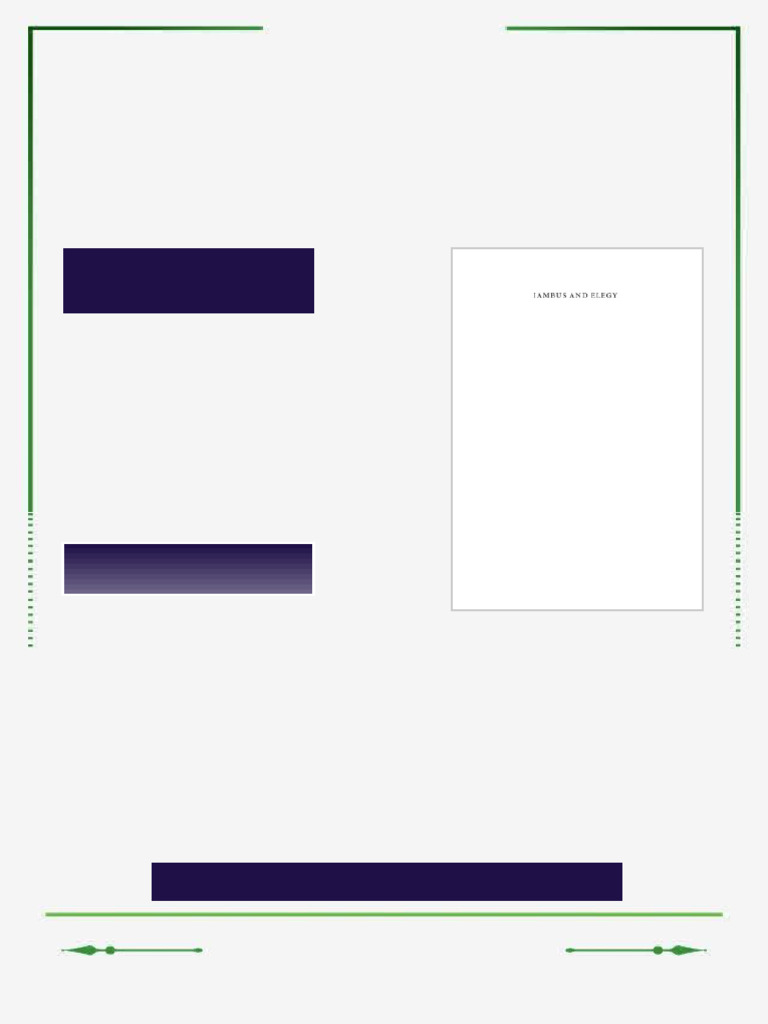 Iambus and Elegy New Approaches Laura Swift ebook redesigned version ...