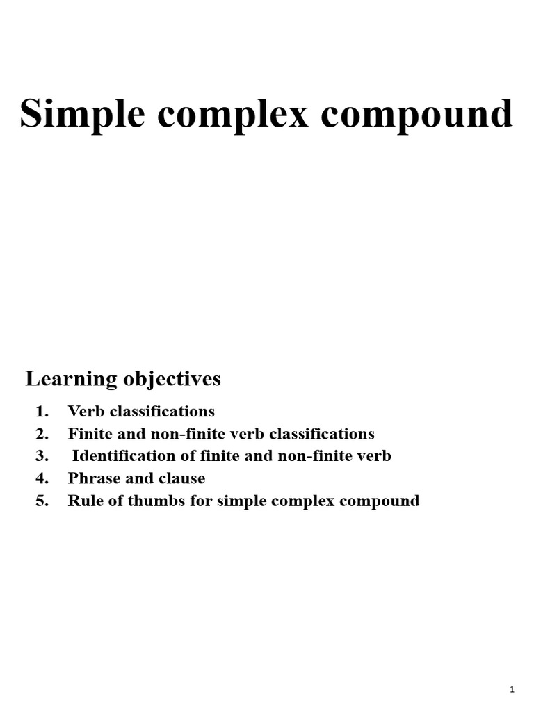 Simple Complex Compound | PDF