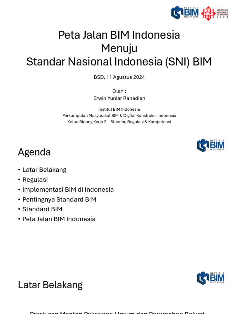 Peta Jalan BIM Indonesia Menuju SNI BIM | PDF