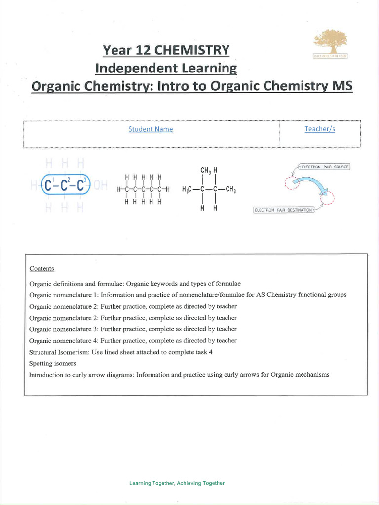 Intro to Organic Chemistry IL pack MS | PDF