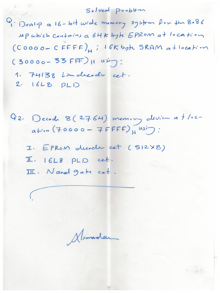 Solved Problem and Homework Sheet III | PDF
