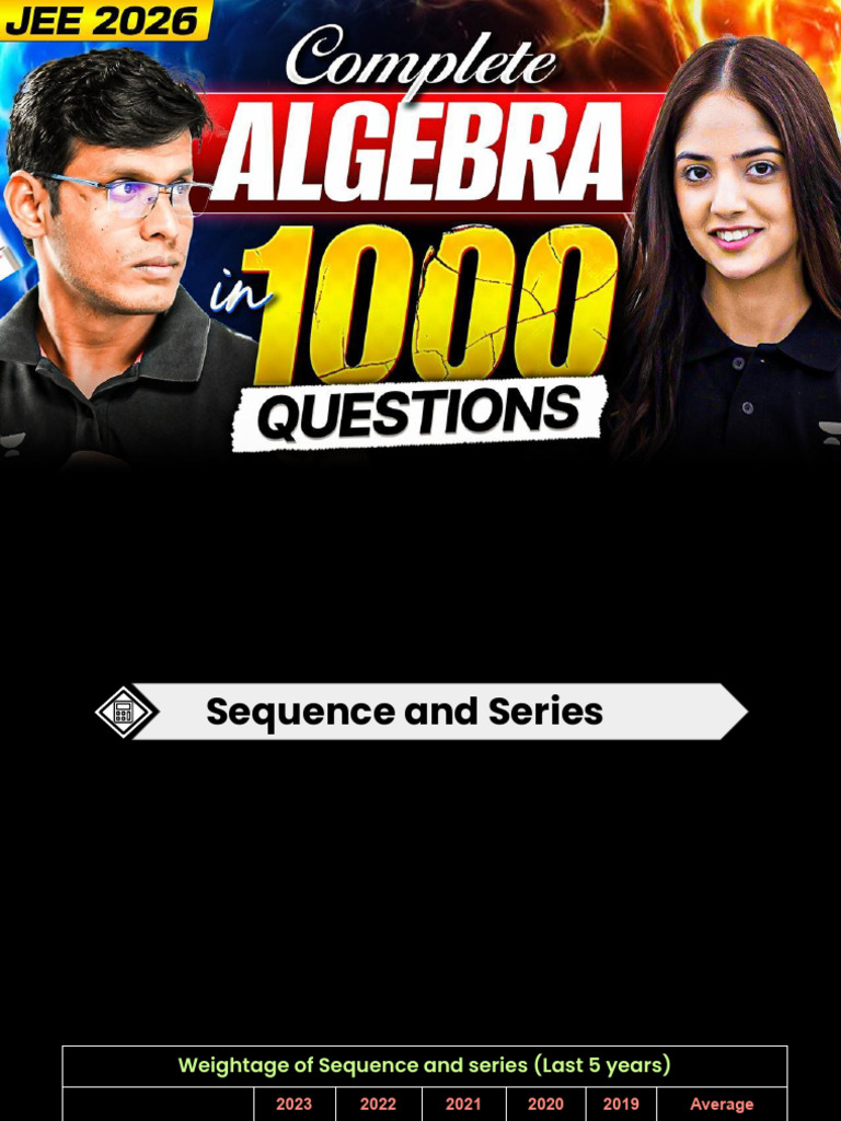 Sequence & Series, Binomial Theorem - Full Chapter | PDF | Area ...