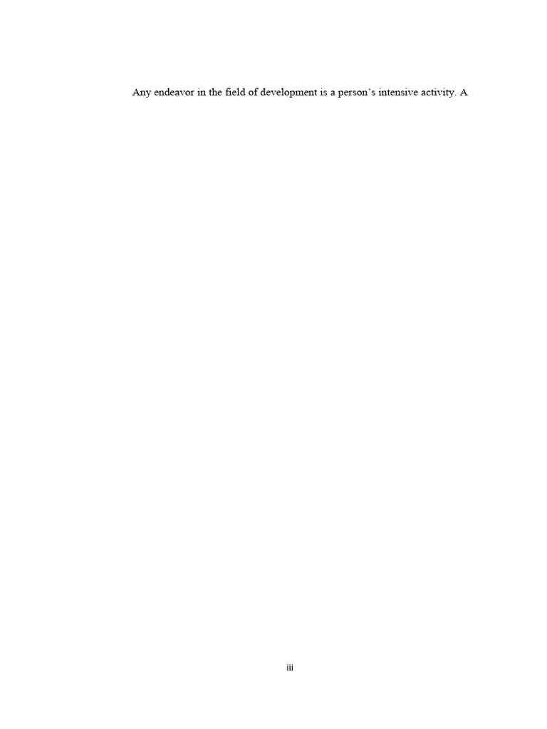Acknowledgement, Abstract & Table of Contents | PDF | Computing ...
