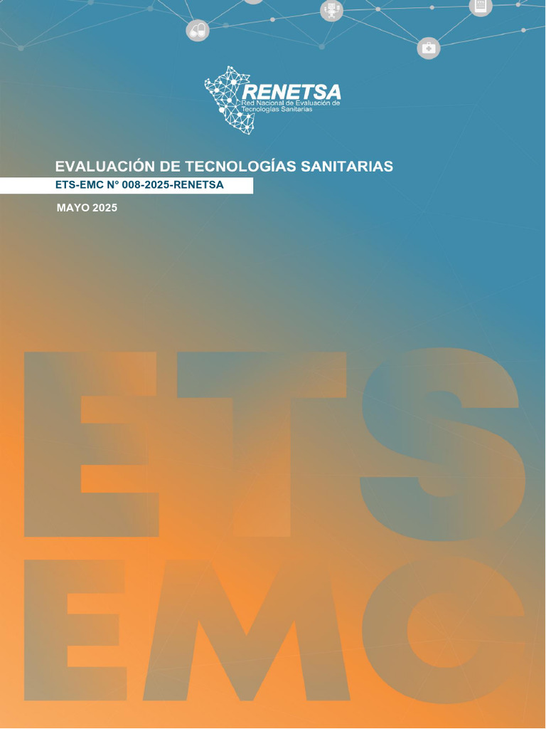 ETS-EMC N° 008-2025-RENETSA | PDF | Especialidades Medicas ...