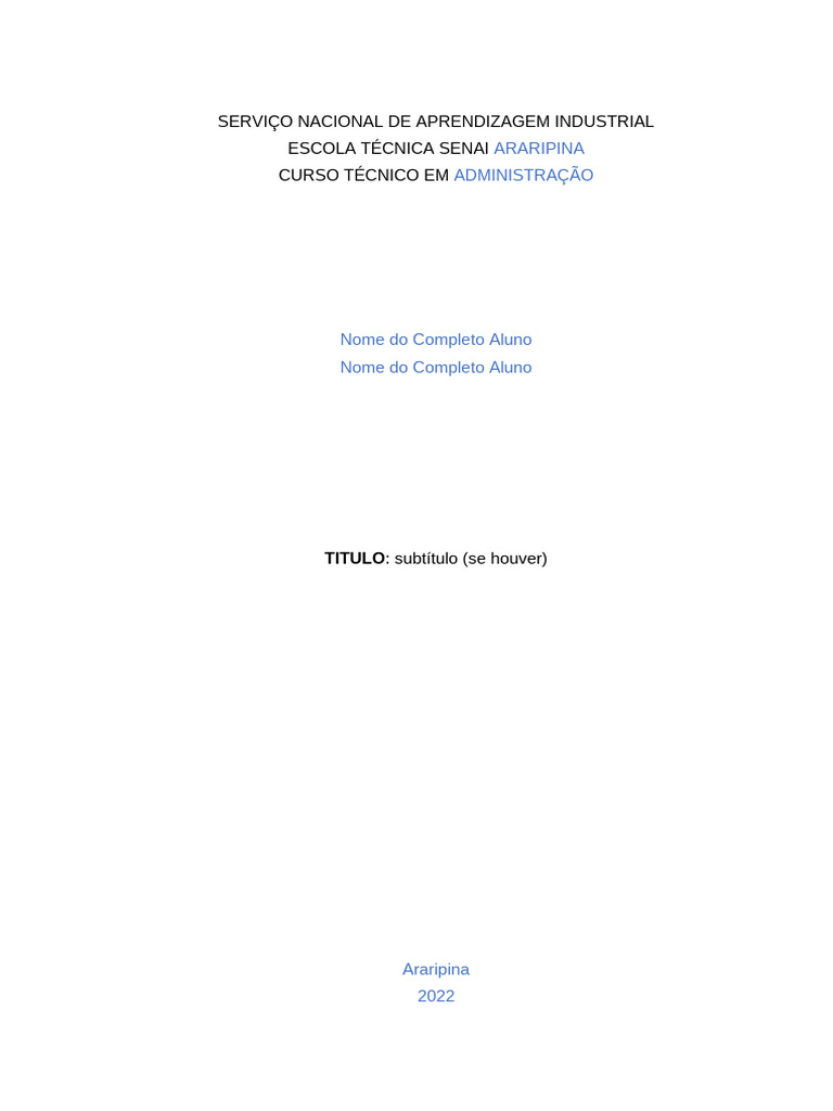 Modelo Tcc Senai Pe (1) | PDF