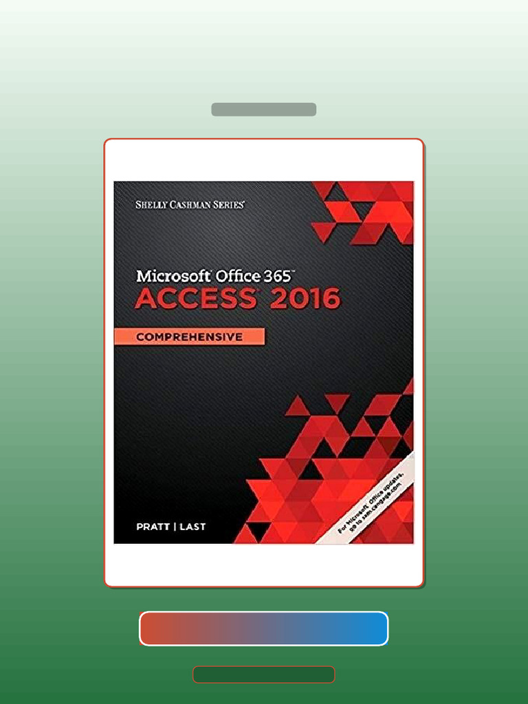 Shelly Cashman Series Microsoft Office 365 Access 2016 Comprehensive E ...