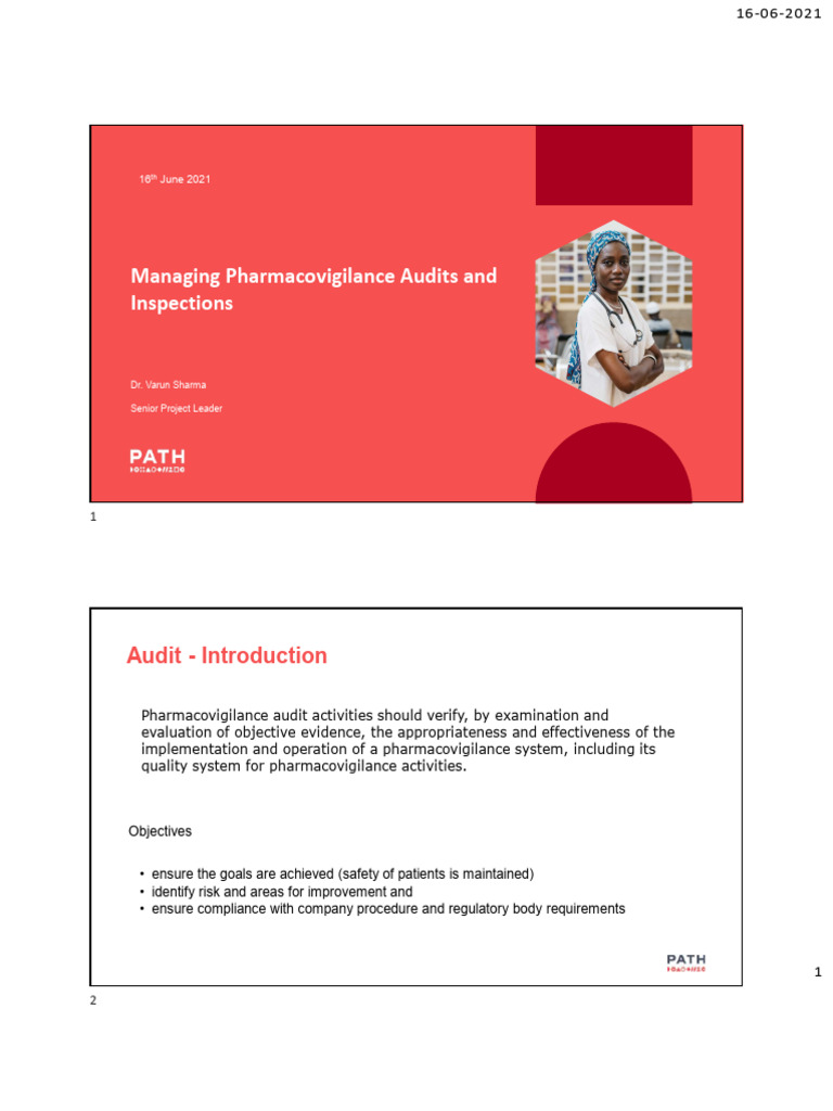 PV Audit and Inspections | PDF | Pharmacovigilance | Audit