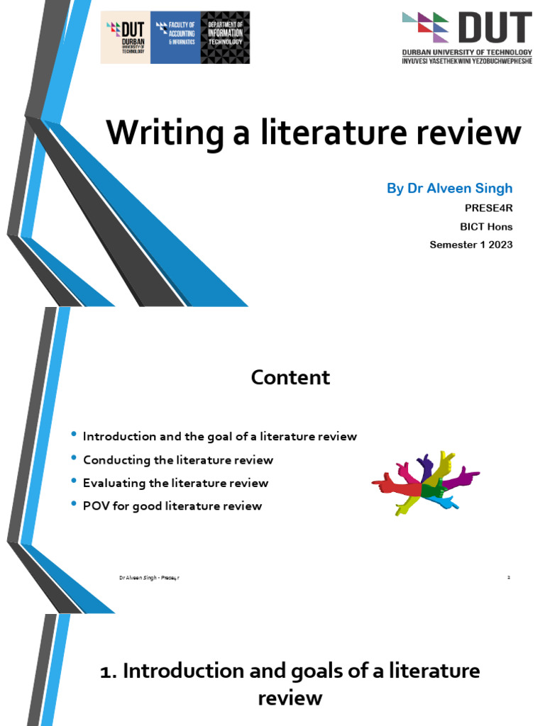 Writing the Literature Review Prese4r | PDF | Meta Analysis ...