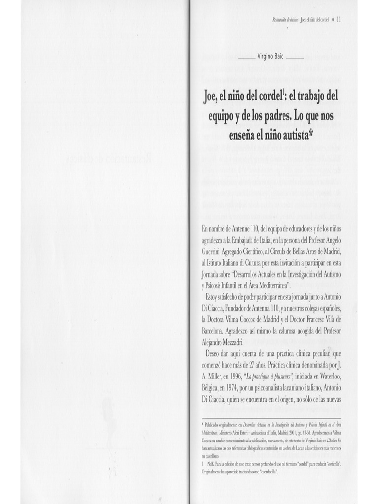 Baio, V. Joe, El Niño Del Cordel | PDF