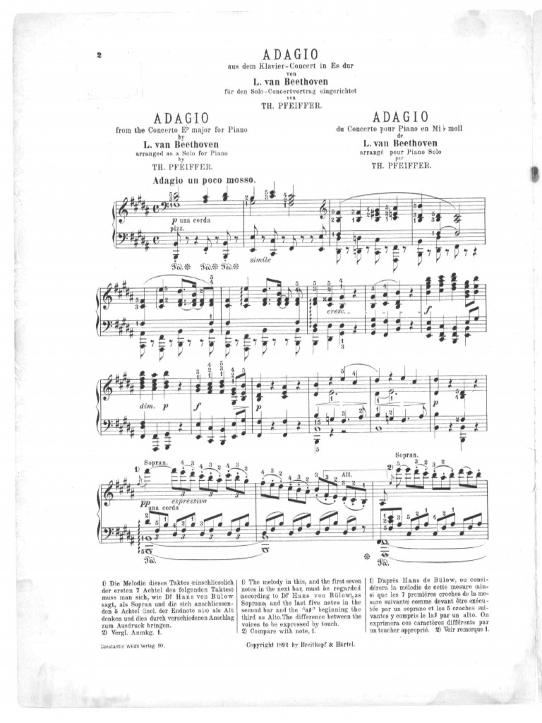Beethoven Emperor Transcription | PDF