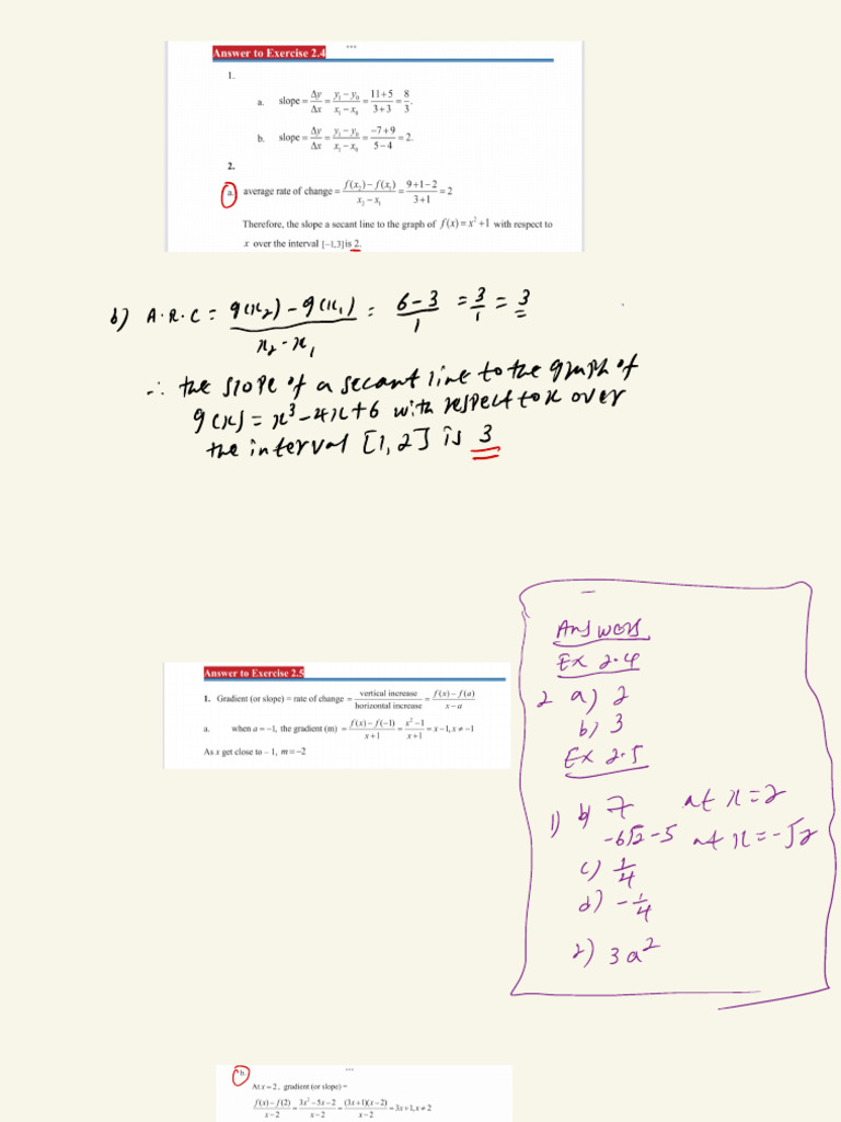 Answer to Ex on Math 12 Unit 2 Lesson 3 | PDF