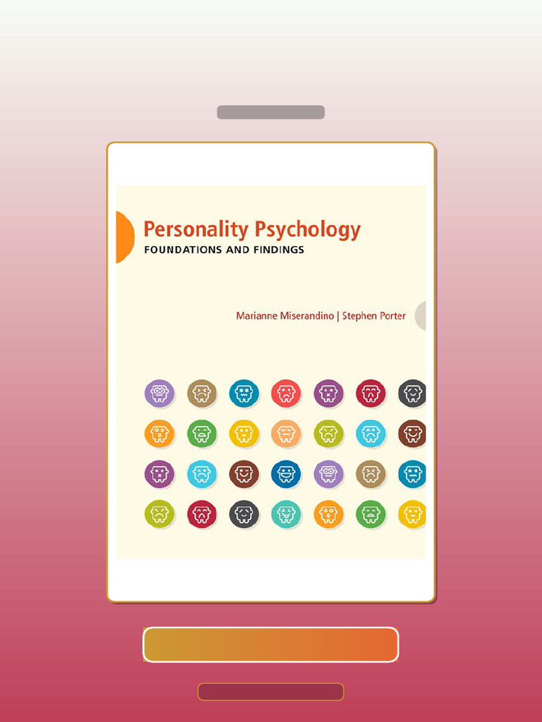 Download Online Personality Psychology Foundations and Findings 1st ...