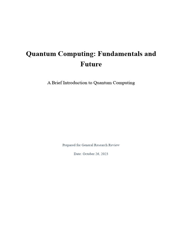 Quantum Computing_ Qubits, Entanglement, And Applications | PDF | Quantum Computing | Quantum ...