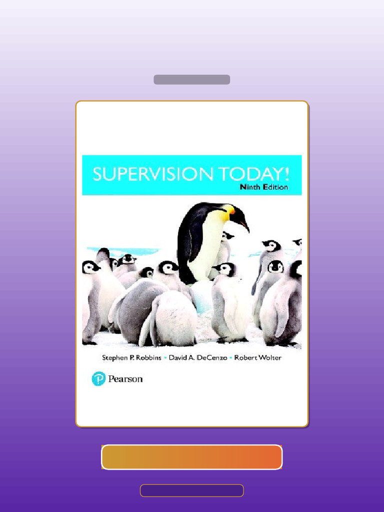 Supervision Today 9E Robbins E-book Testbank Solutions | PDF ...