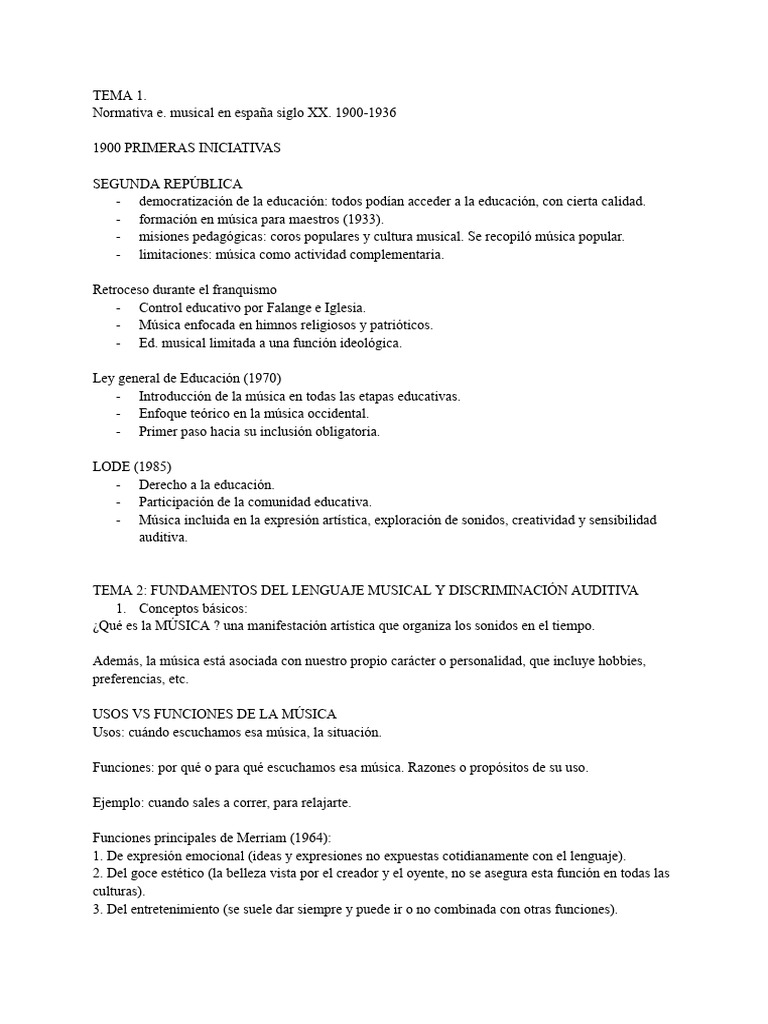 APUNTES EXPRESIÓN MUSICAL | PDF | Sonido | Pitch (Música)