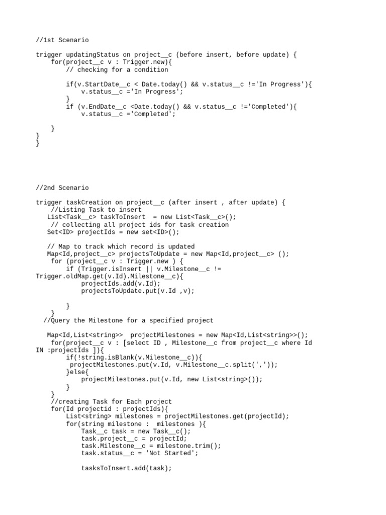 Apex Trigger Code | PDF