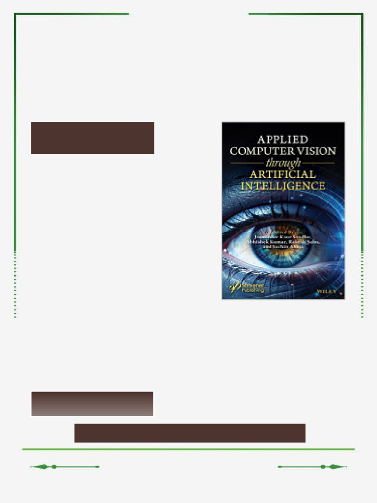 Applied Computer Vision through Artificial Intelligence: Exploring ...