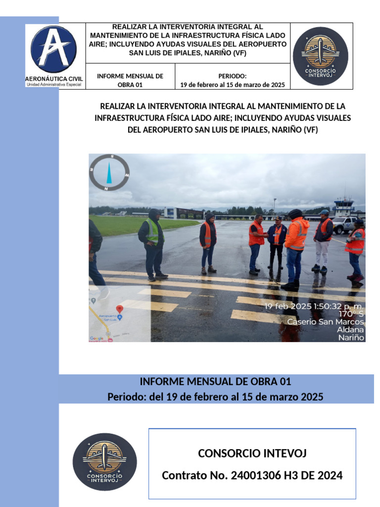 Informe Mensual Interventoria SST | PDF | Aeropuerto | Valores