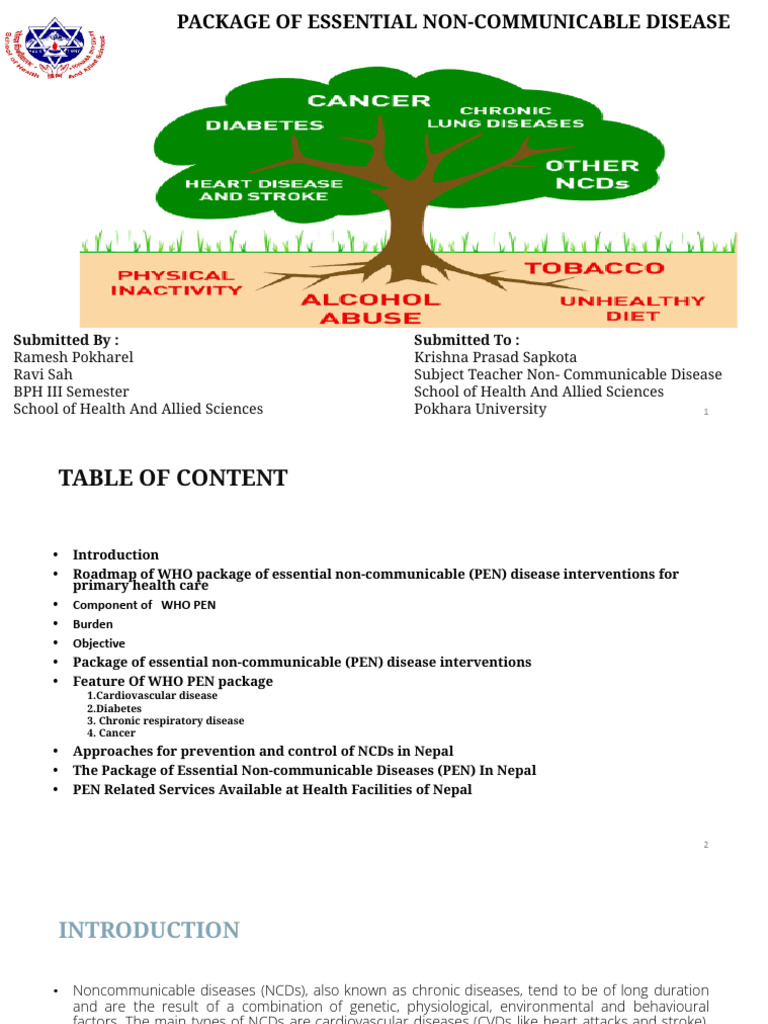 Package of Essential Non-Communicable | PDF | Non Communicable Disease ...