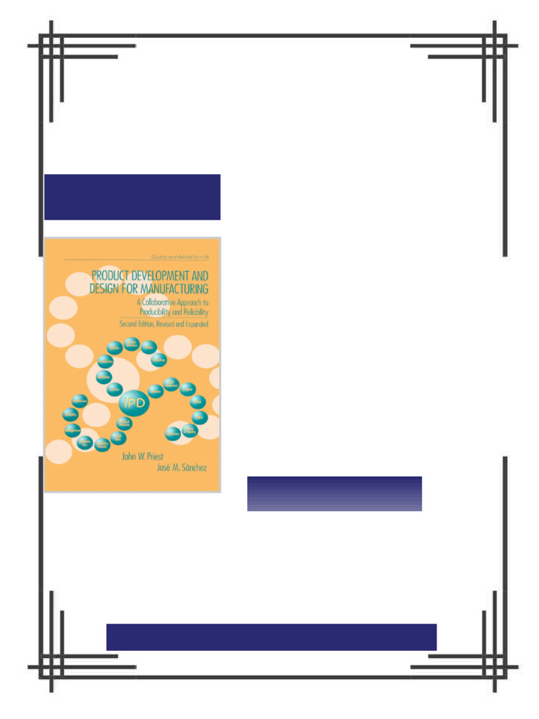 Product Development and Design for Manufacturing A Collaborative ...