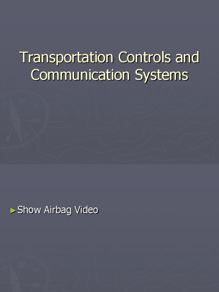 Transportation Controls and Communication Systems | PDF | Traffic | Train