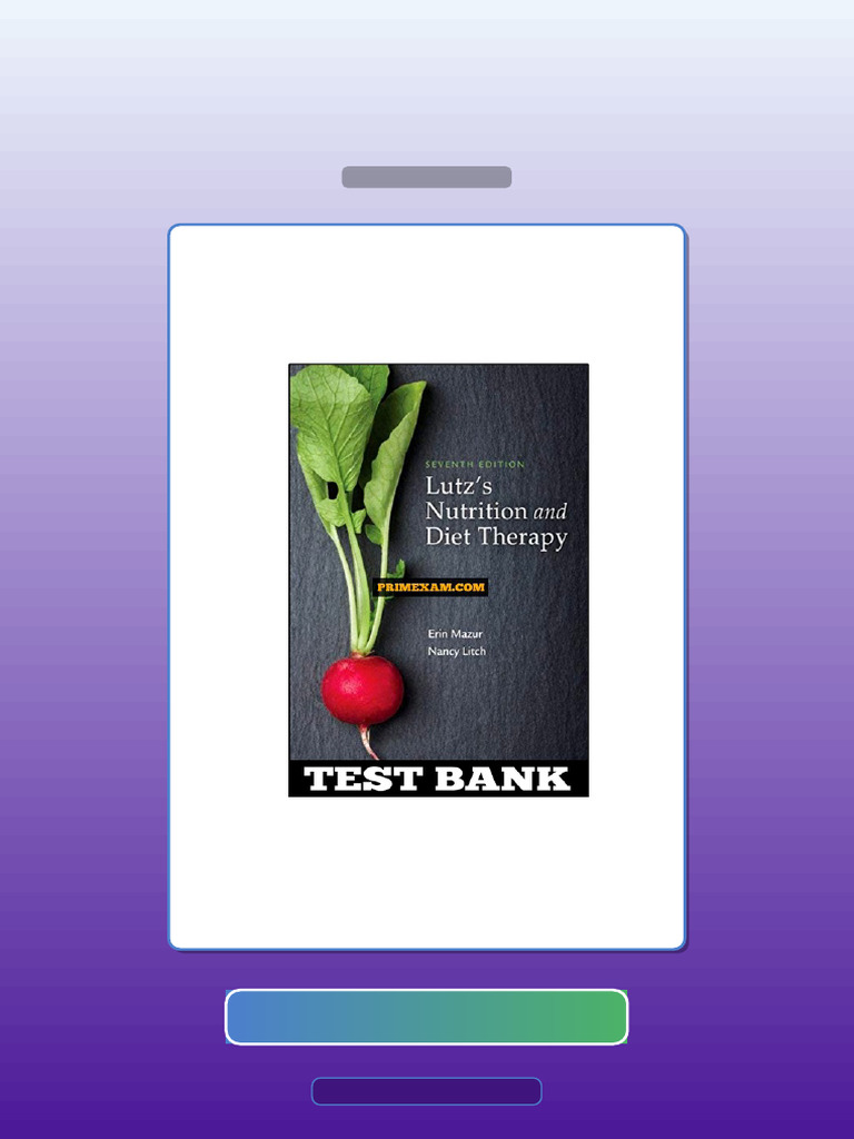 Lutzs Nutrition and Diet Therapy 7th Edition Mazur Litch E-book ...