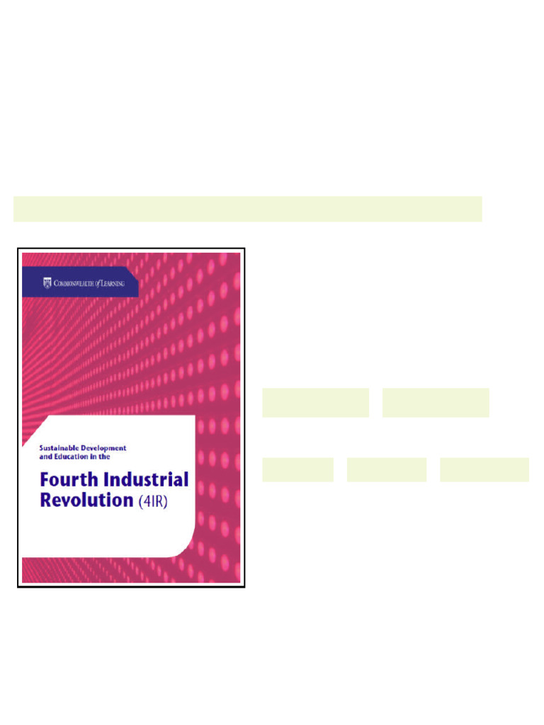 Sustainable Development and Education in the Fourth Industrial ...
