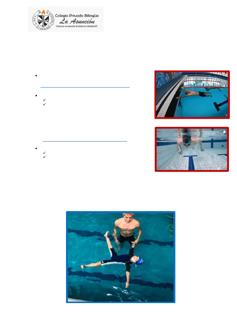 Tema 5 - Educ. Fisica - 4 Prim. - Prof. William Esteban Lavarello Torres (2) | PDF | Nadando ...