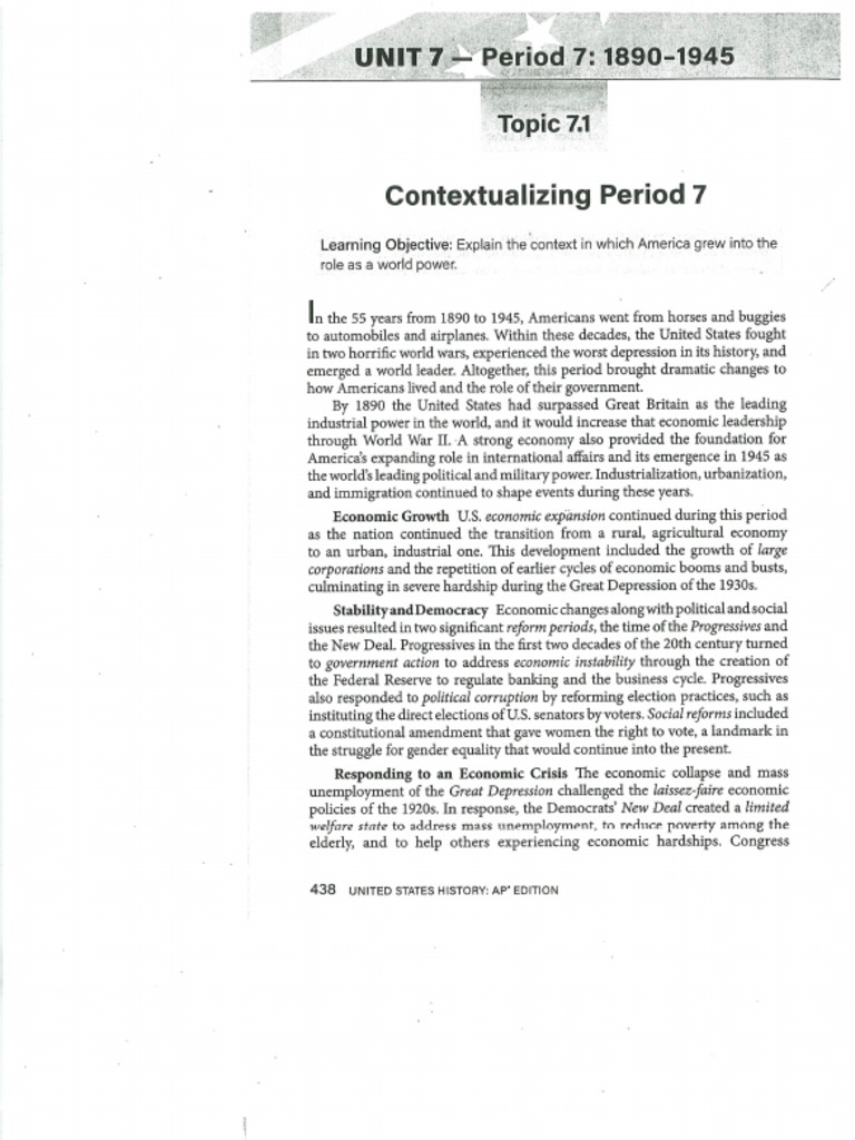 AMSCO 7.1-7.3 Imperialism Textbook | PDF