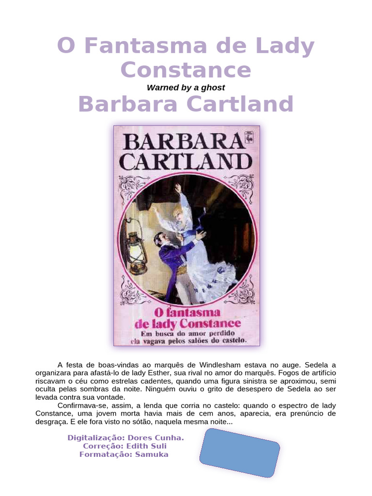 Barbara Cartland - O Fantasma de Lady Constance (Coleção Barbara ...