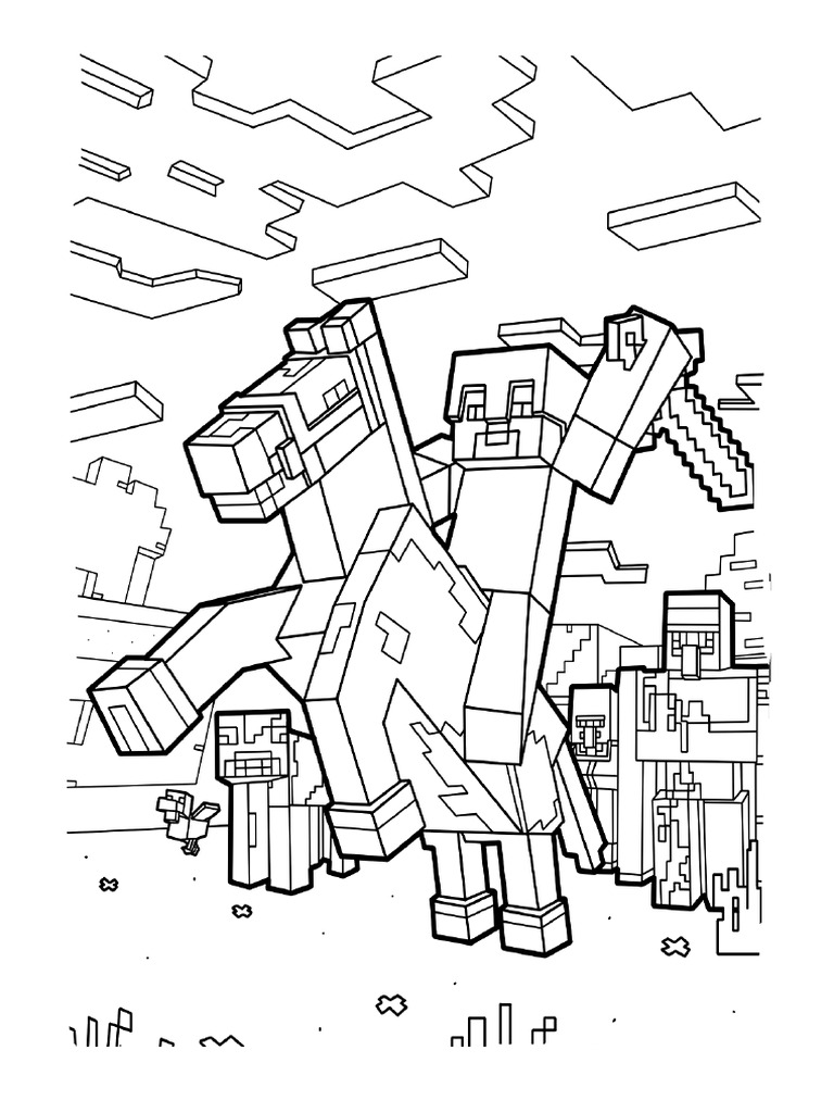 Minecraft Coloring Pages PDF | PDF