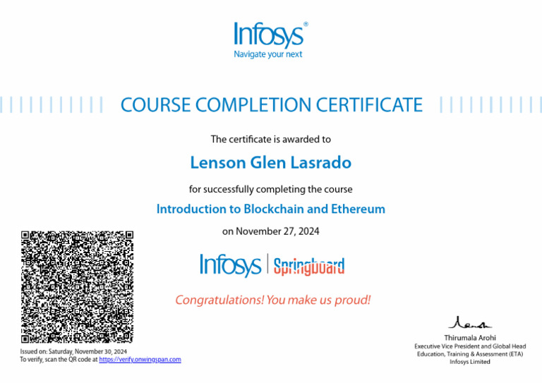 Blockchain Certificate 2 | PDF