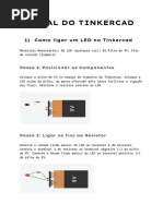 Montagem de LED RGB no Tinkercad | PDF | Diodo emissor de luz | Resistor