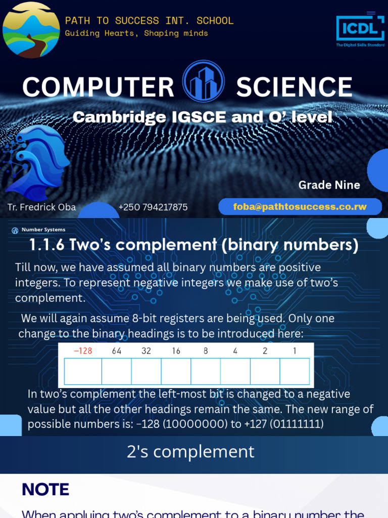 2's Complement | PDF | Computer Science | Applied Mathematics