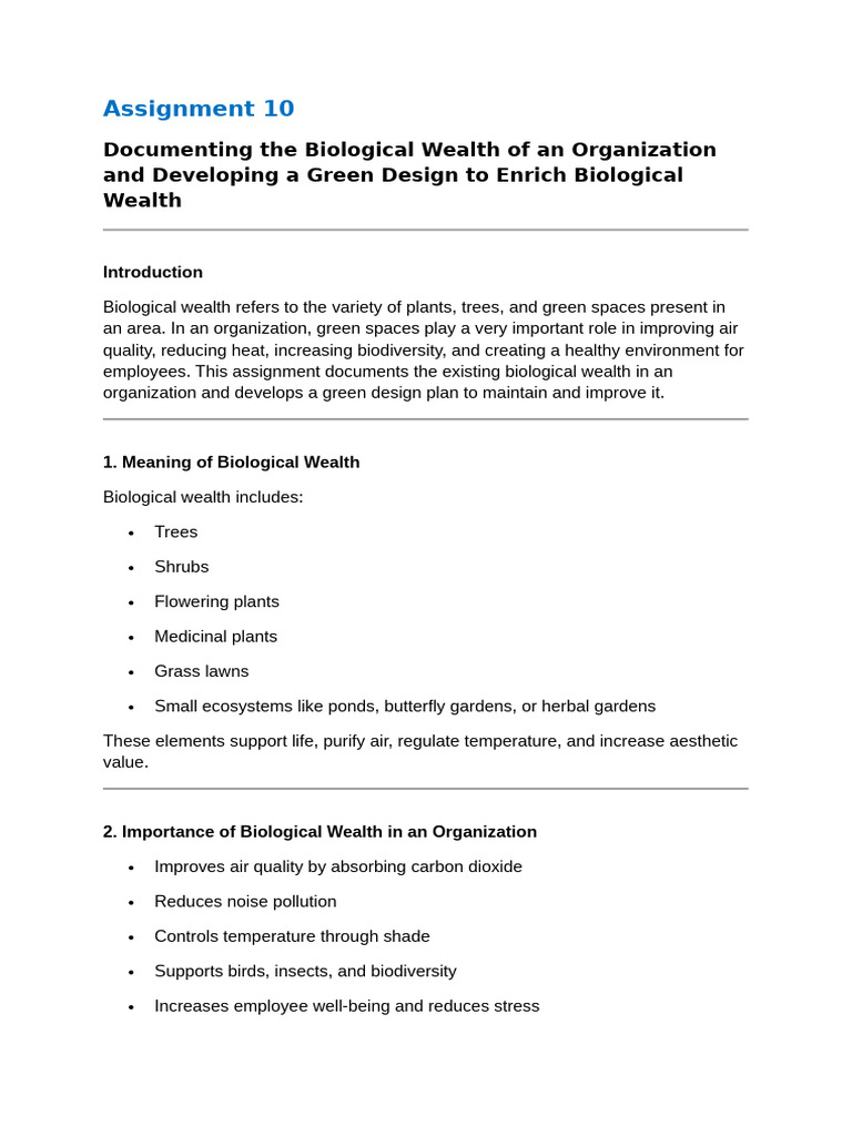 Assignment 10 | PDF | Plants | Trees