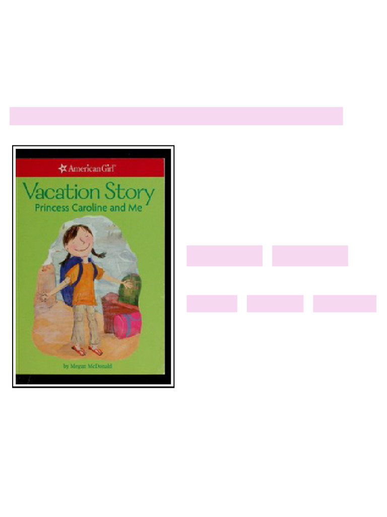 Vacation story: princess caroline and me ebook newest digital file ...