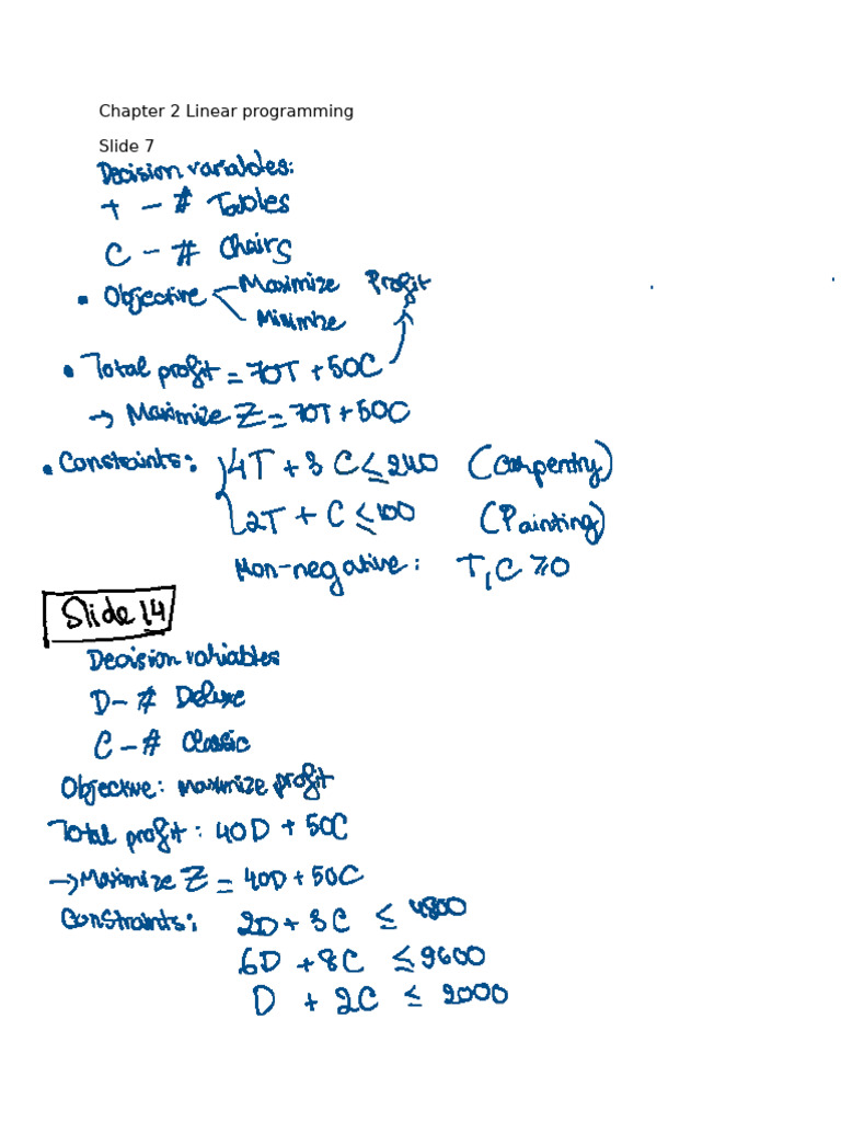 Chapter 2 Linear Programming | PDF