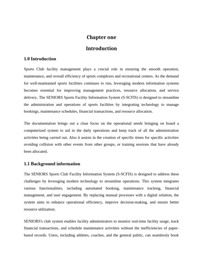 KINAP Sports Facility Management Information System | PDF | Usability ...