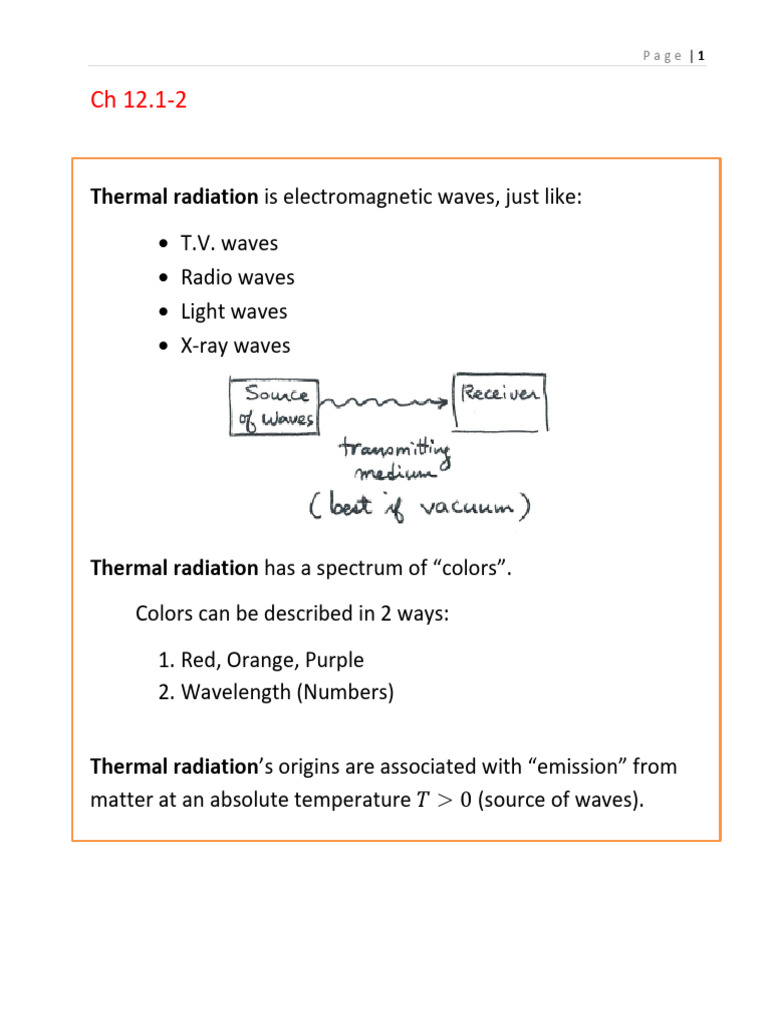 9 Rad#1 - Handout | PDF | Emission Spectrum | Electromagnetic Spectrum