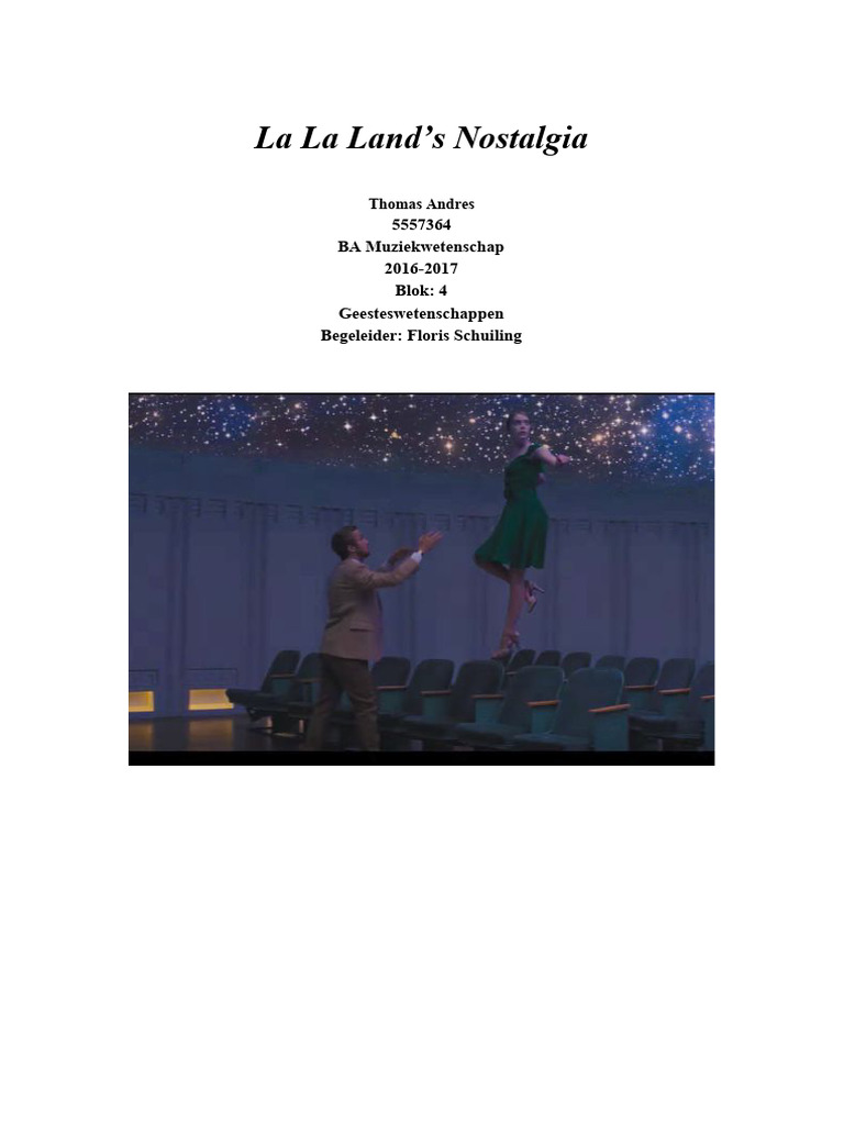 Scriptie Final | PDF | Nostalgia | Utopia