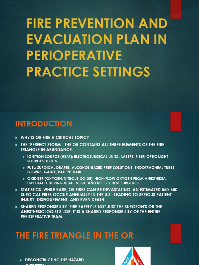 Fire Evacuation 14.10.24 | PDF | Anesthesia | Surgery