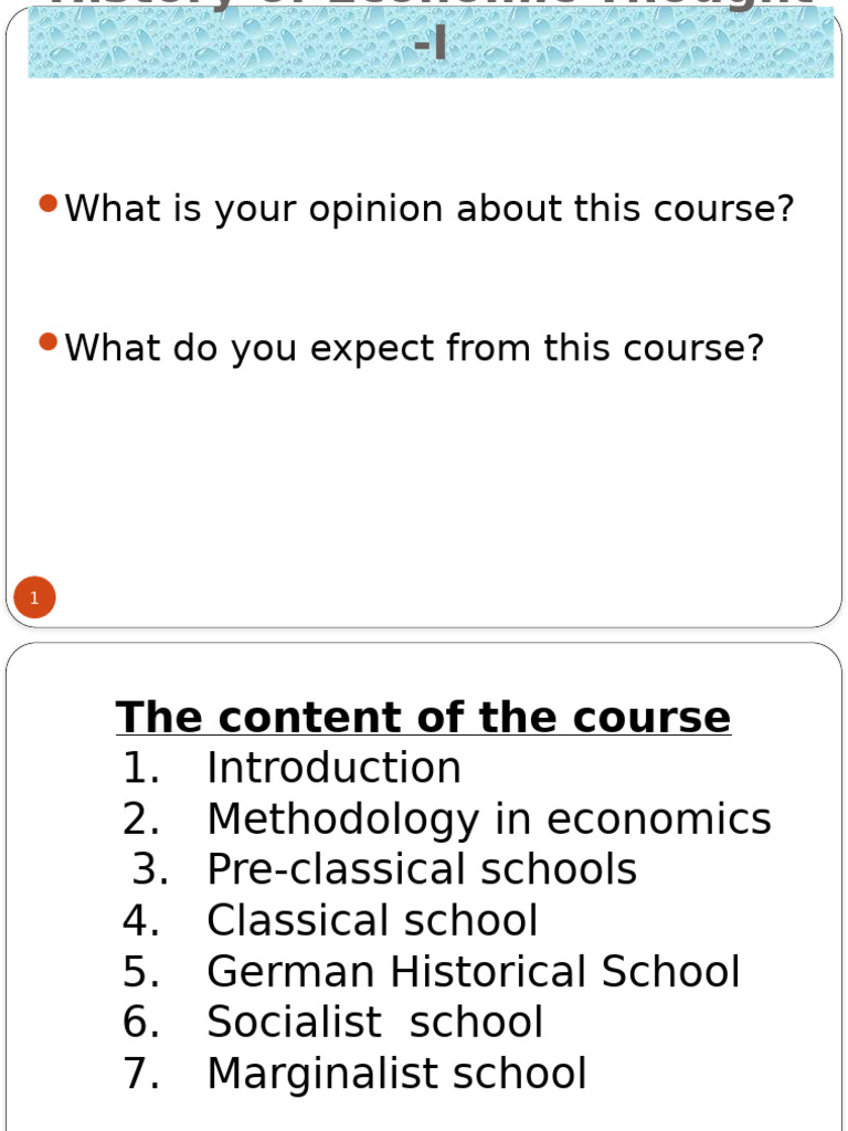 History of Economic Thought I PPT 2024 | PDF | Falsifiability ...