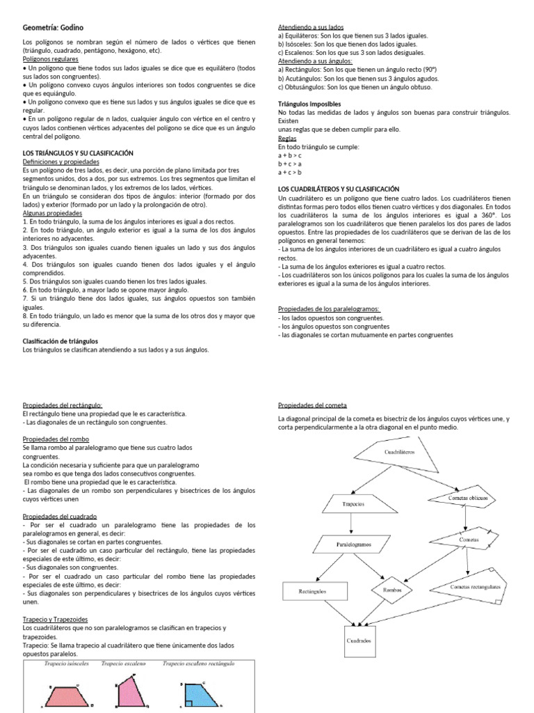 Matematica Godino Resumen | PDF | Triángulo | Rectángulo