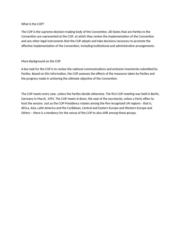 What is the COP | PDF